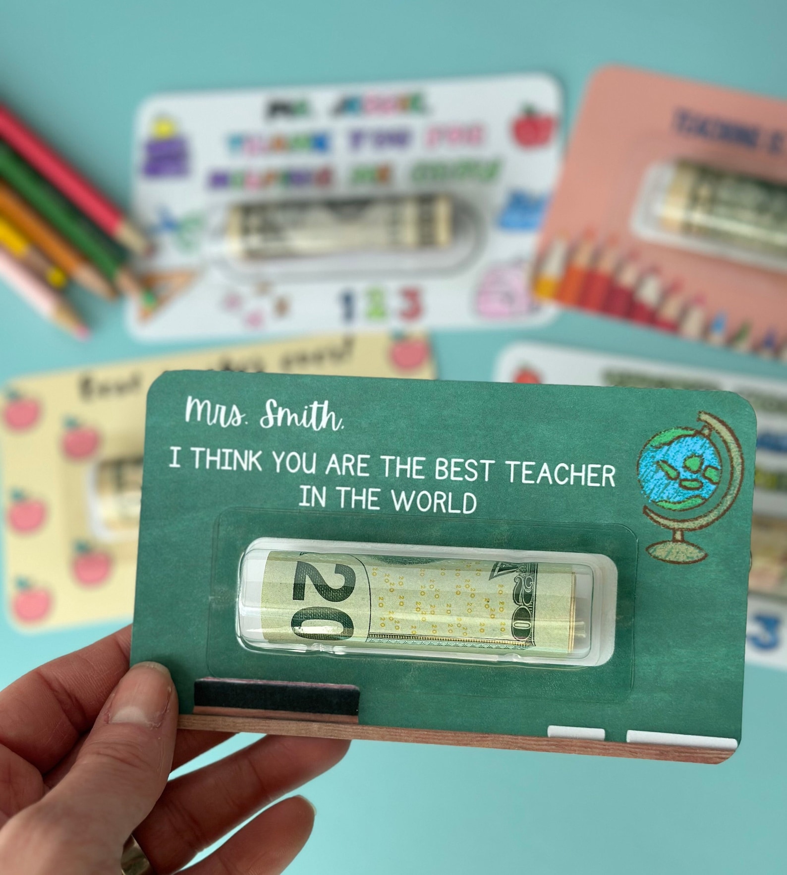 Personalized Teacher Appreciation Week Teacher Cash Holder Dome Money ...