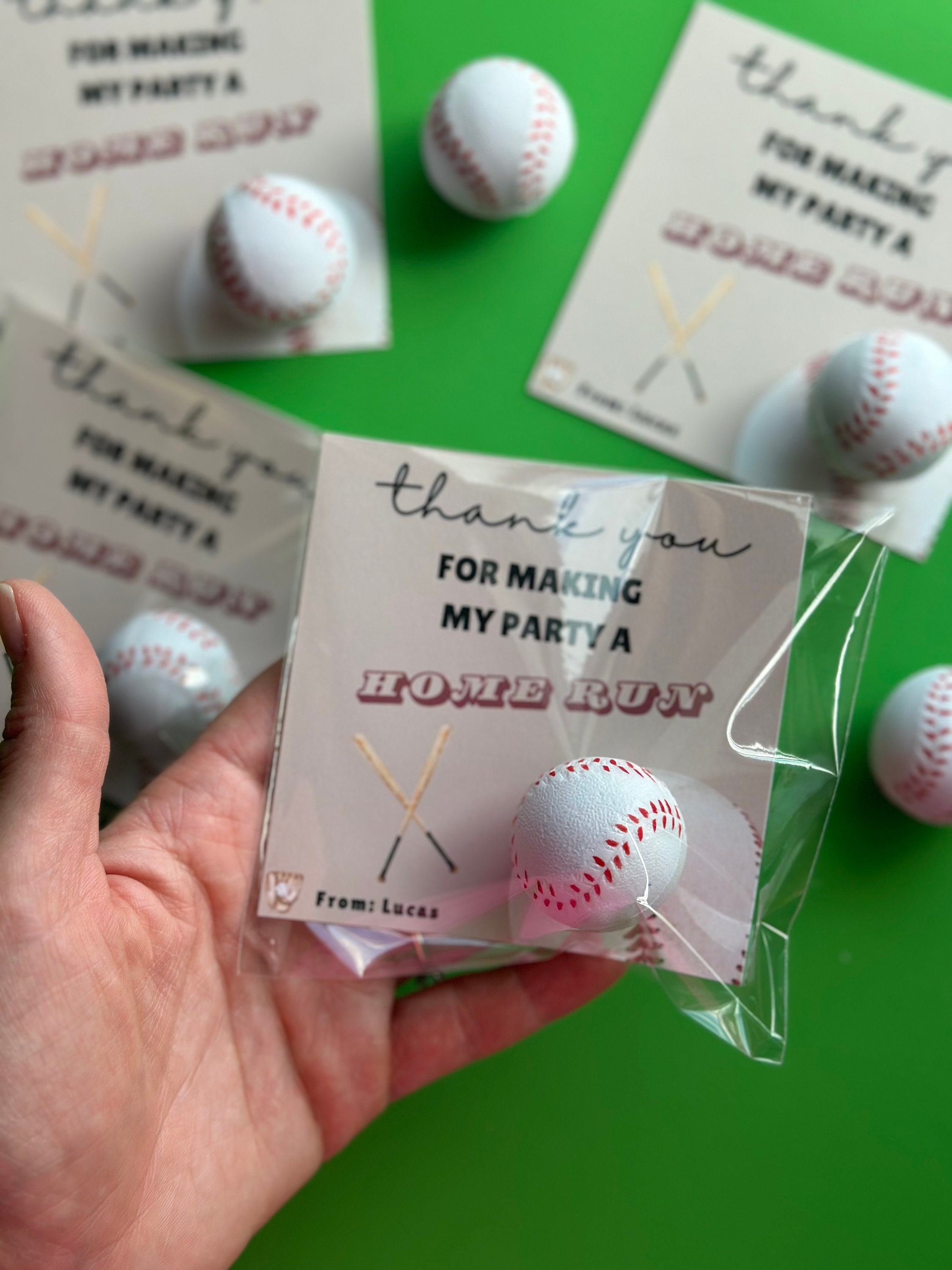 Birthday Baseball Favors Party Supply School Kids Sport Themed Birthday ...