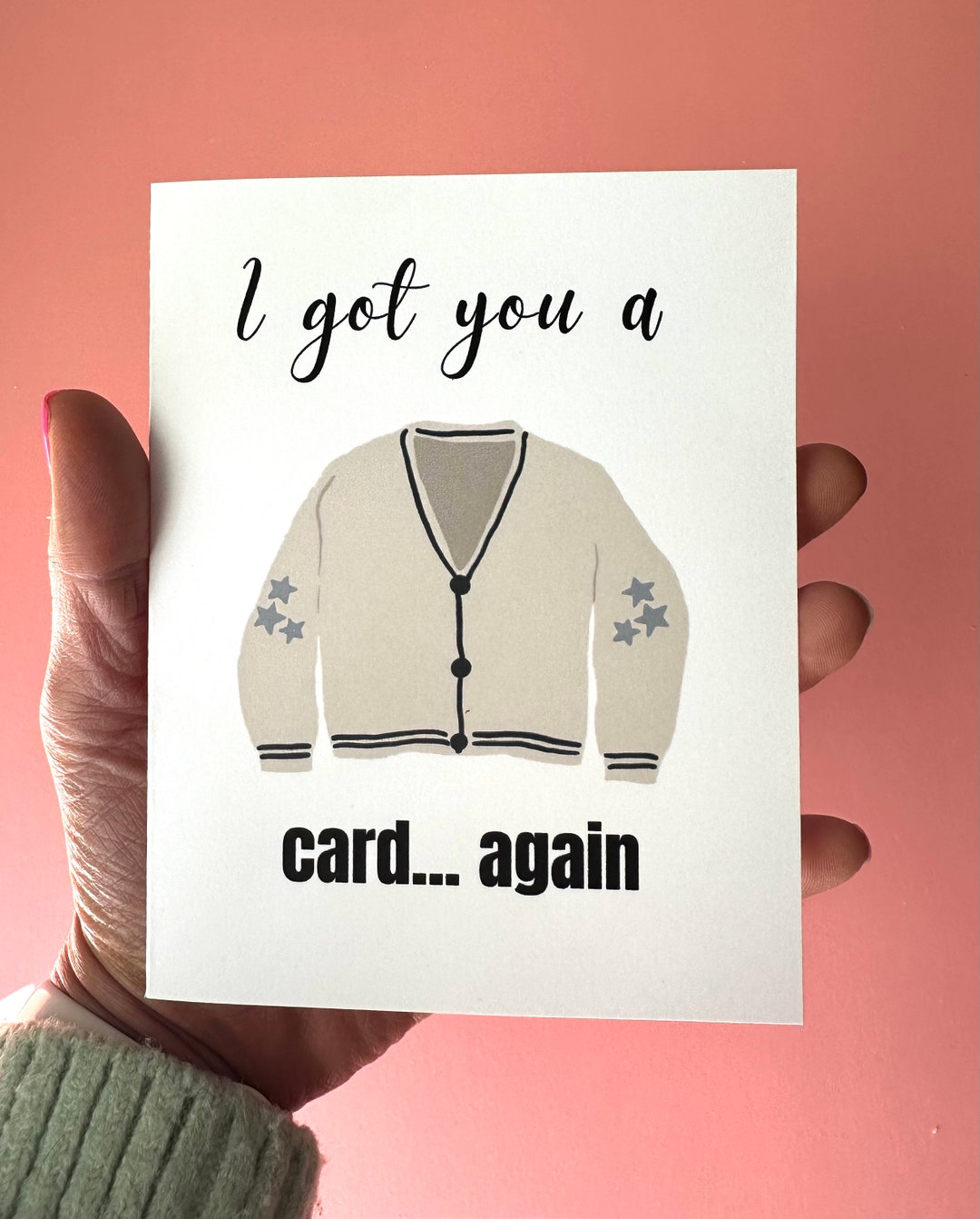 Birthday Card Again Cardigan for Her Funny Mother's Day Gift - Etsy