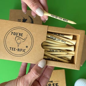 Golf Tees May the Course Be With You Funny Gift for Dad Grandpa for ...