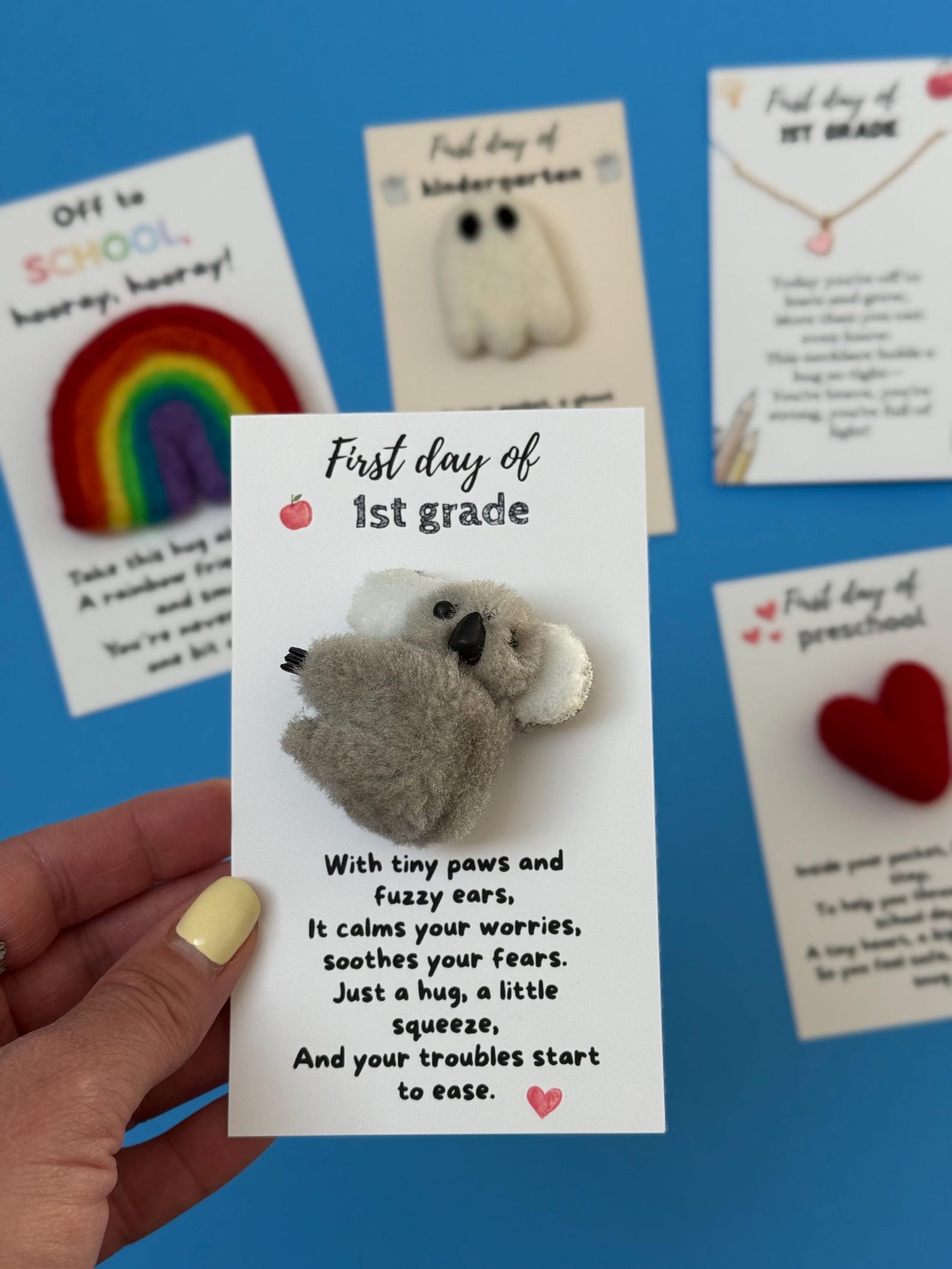 Back to School Gift First Day of Kindergarten 1st Grade Necklace Set ...