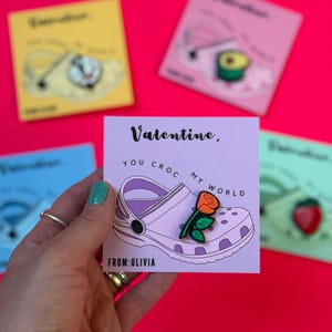 Classroom Valentine Favors You Croc My World Classroom Valentine Croc ...