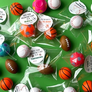 Sports Football Valentine Basketball Squishy Class Favors With ...
