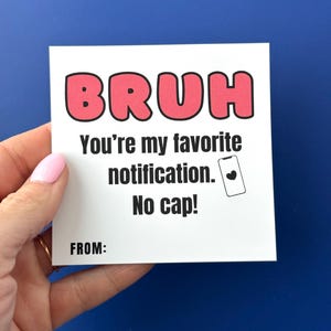 Bruh Valentine's Day Cards, BRUH Teens Cards Boys and Girls | Valentine ...