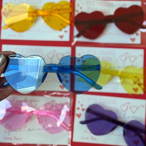 Valentine Heart Sunglasses Non Candy Valentines for Kids, for School ...