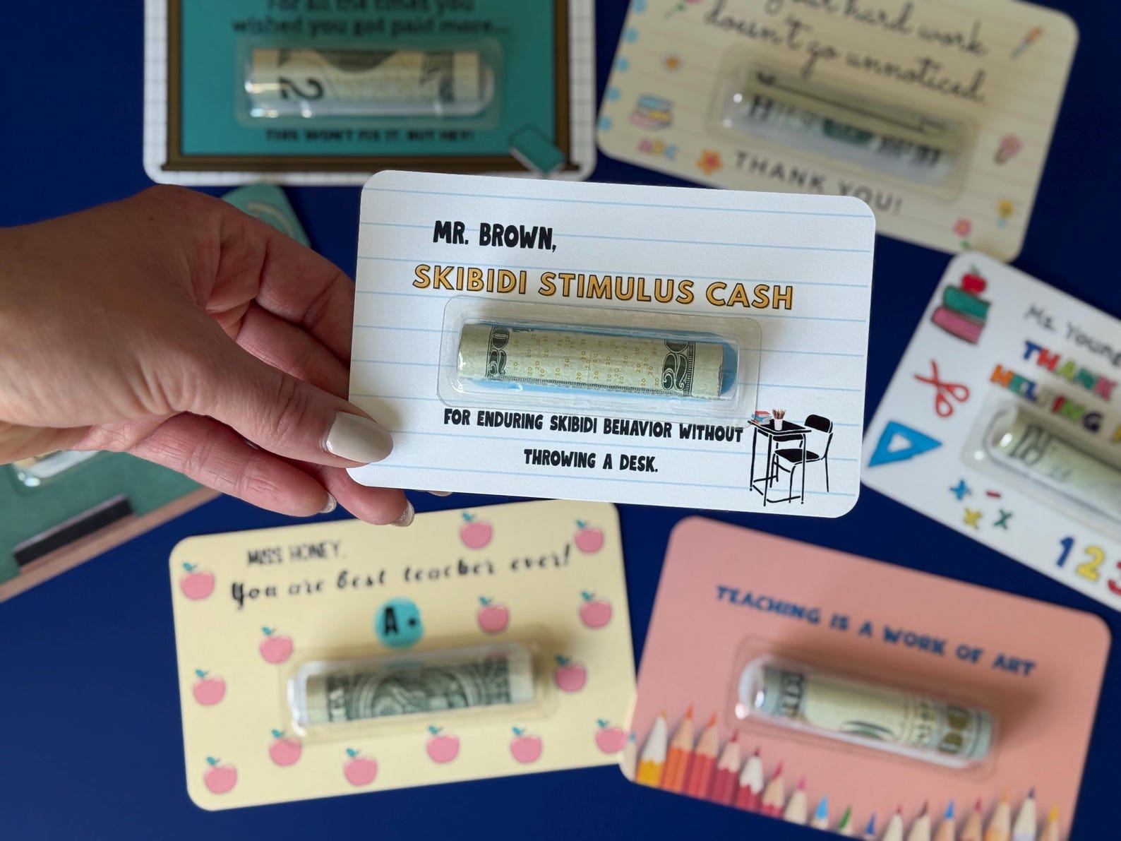 Personalized Funny Teacher Appreciation Week Money Card Gift for ...