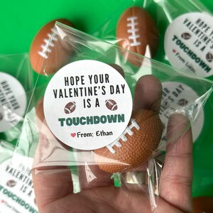 Football Valentine Squishy Class Favors With Personalized Stickers ...