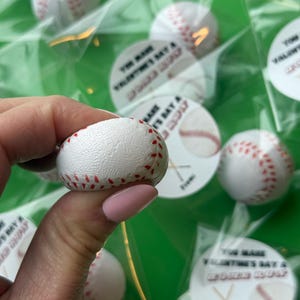 Baseball Valentine Squishy Class Favors With Personalized Stickers ...