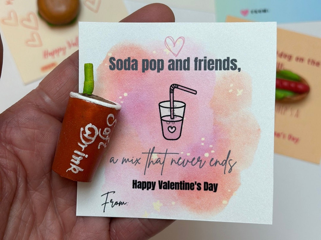 Classroom Valentine Gift With Expandable Food Toy and Funny Cards for ...