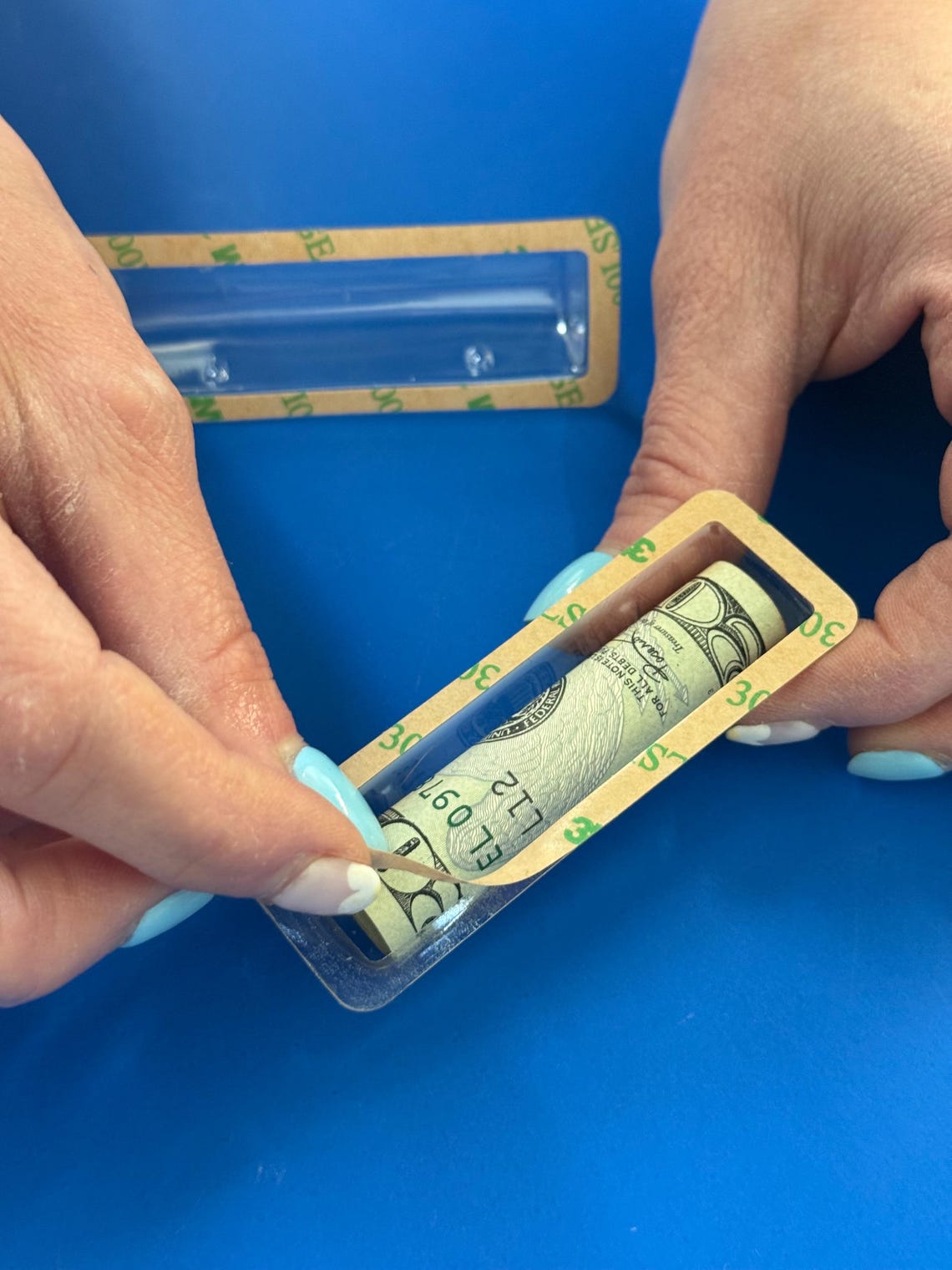 Clear Plastic Dome for Money Card Gift Pouches Lip Balm Cash Holder ...