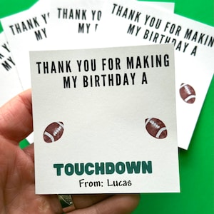 Birthday Football Favors Party Supply School Kids Sport Themed Birthday ...