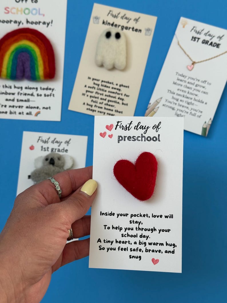 Back to School Gift First Day of Kindergarten 1st Grade Necklace Set ...