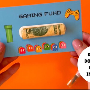 Gaming Fund Digital Money Card Gift | Teens Gifts Boys Cash Holder Dome ...