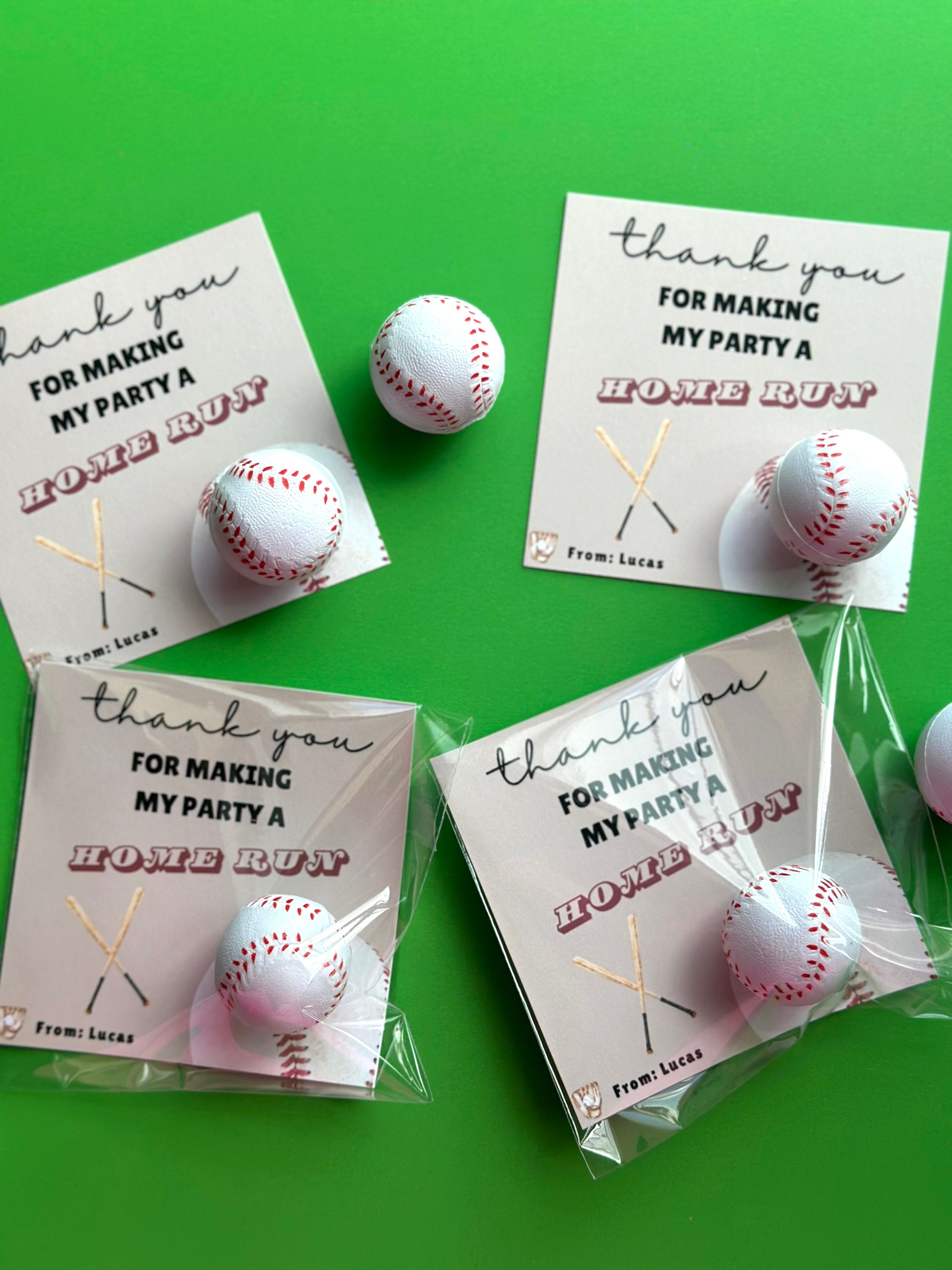 Birthday Baseball Favors Party Supply School Kids Sport Themed Birthday ...