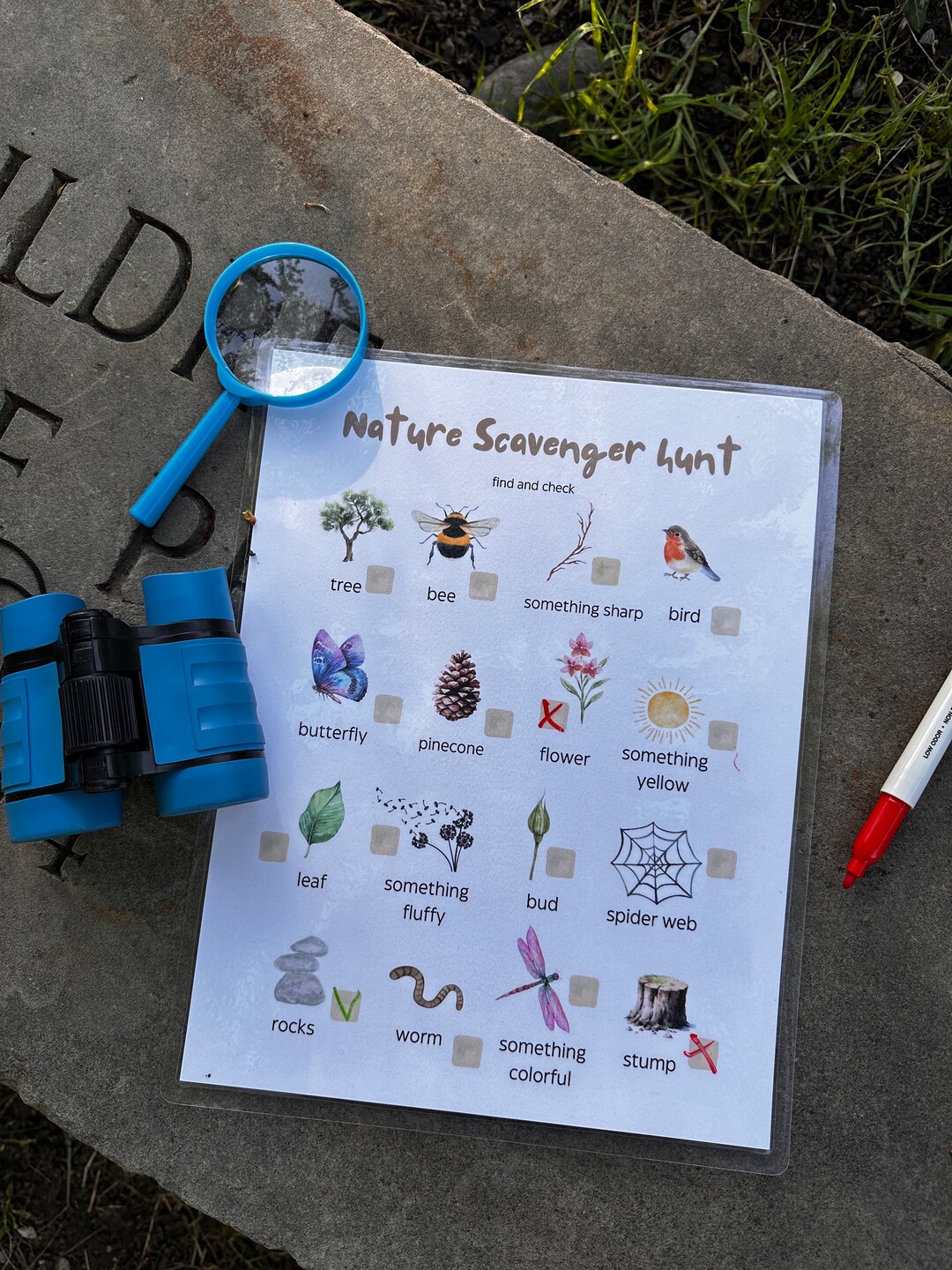 Outdoor Nature Scavenger Hunt Mindfulness Learning Science Activity for ...