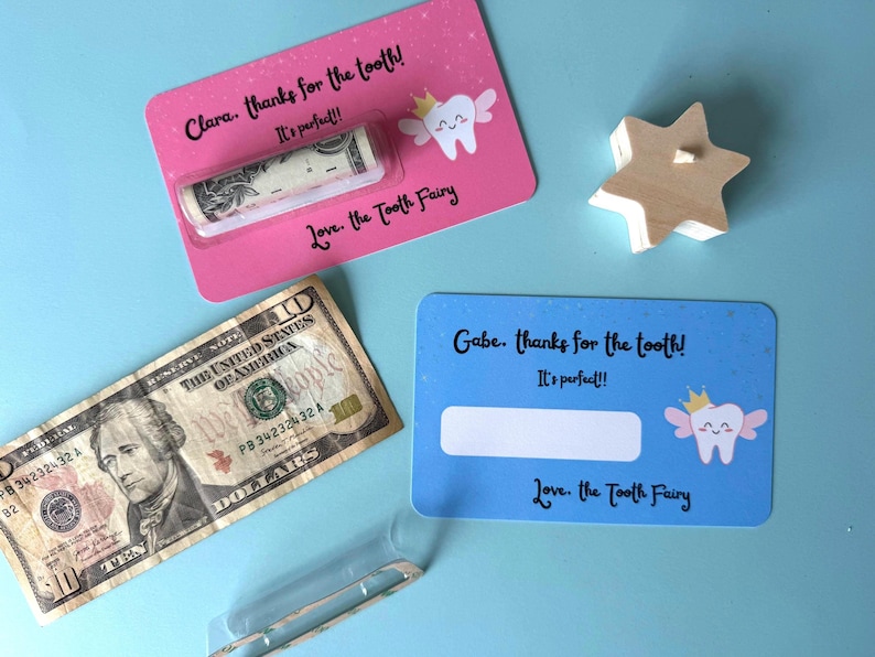 Tooth Fairy Card | Money Card Holders | | Lost Tooth Gift for Kids ...