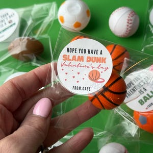 Sports Football Valentine Basketball Squishy Class Favors With ...