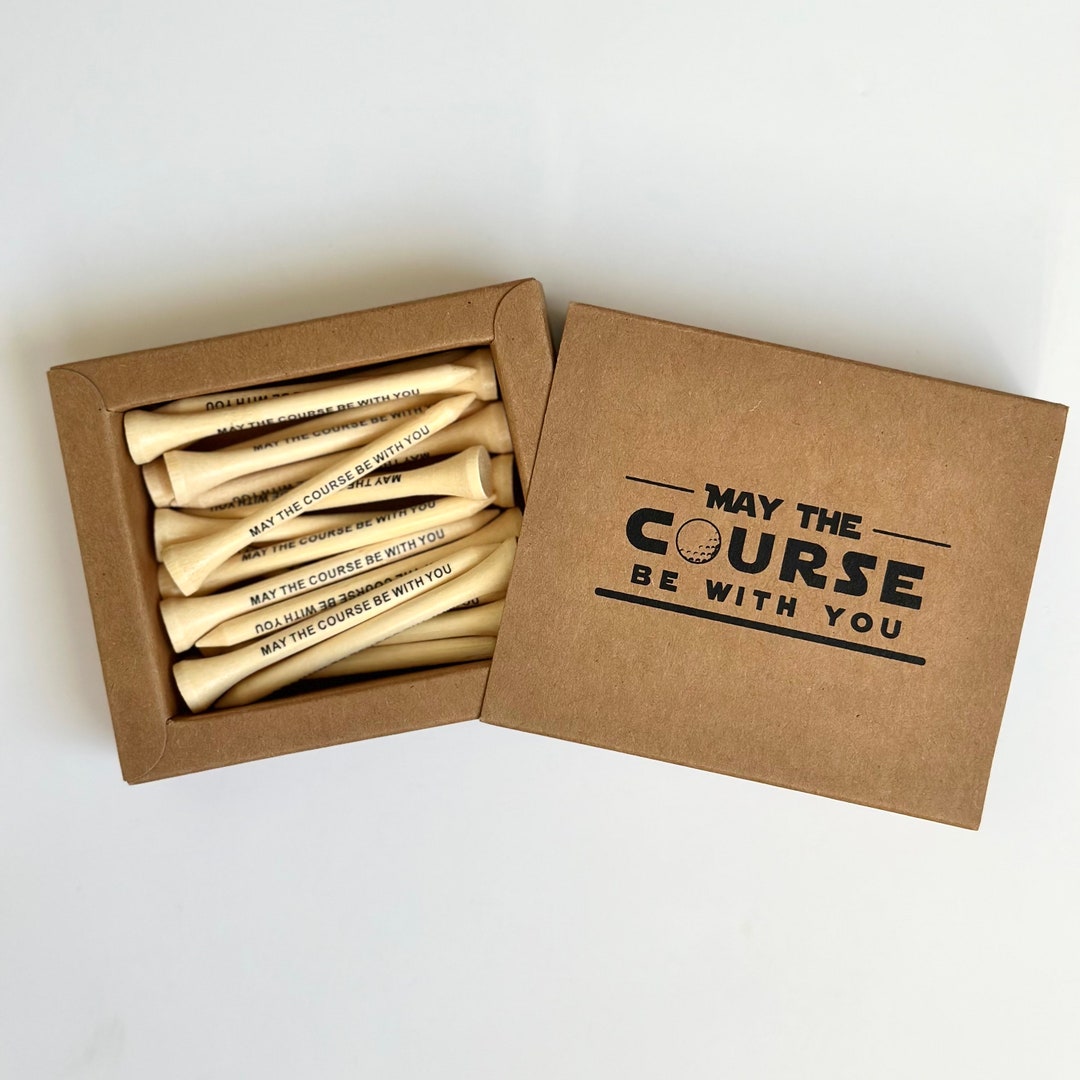 Golf Tees May the Course Be With You Funny Gift for Dad Grandpa for ...