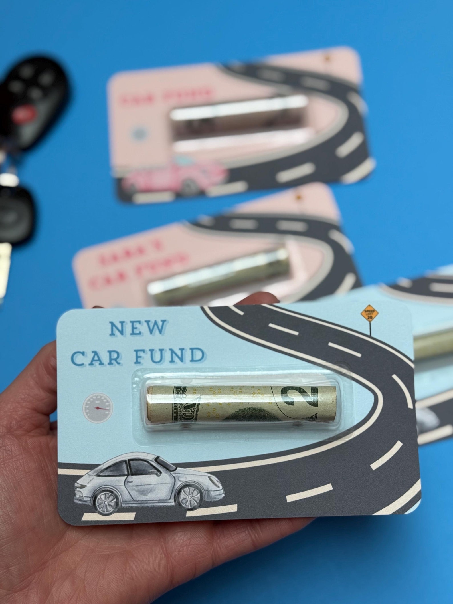 Personalized Car Fund Money Card | Money Card Holders | | Gift for ...