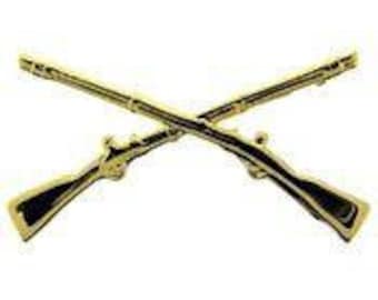 Crossed Rifles Pin | Etsy