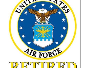 Usaf Emblem Sticker - Etsy