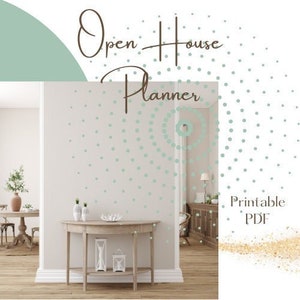 Real Estate Open House Planner Printable and Fillable Plus Bonus ...