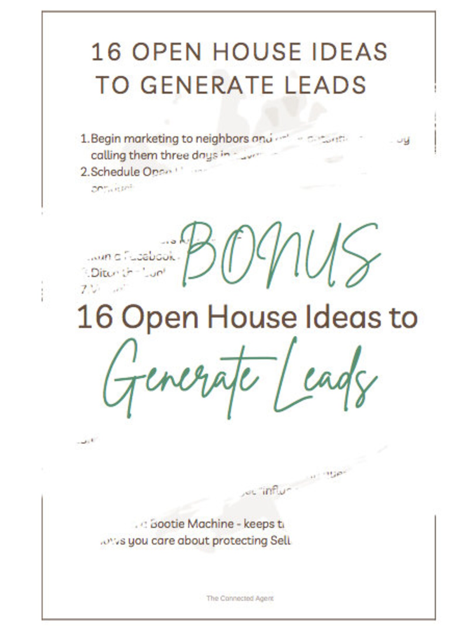 Real Estate Open House Planner Printable and Fillable Plus Bonus ...