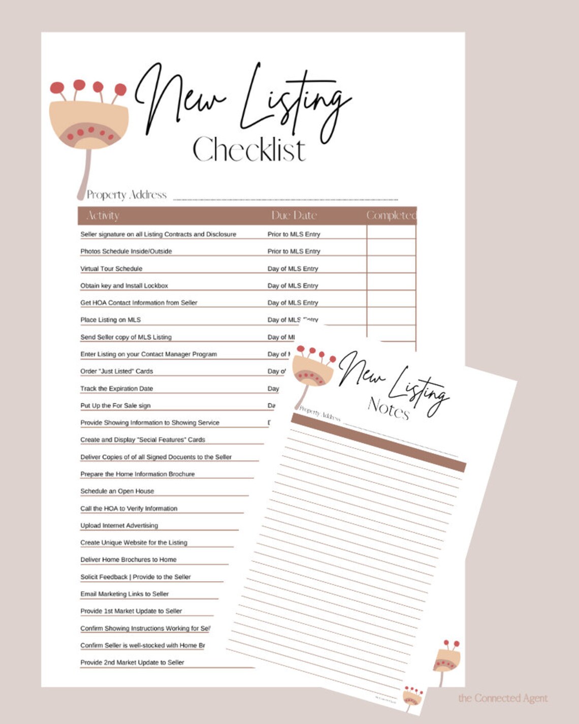 Real Estate "new Listing" Checklist Printable Fillable Pdfs Instant ...
