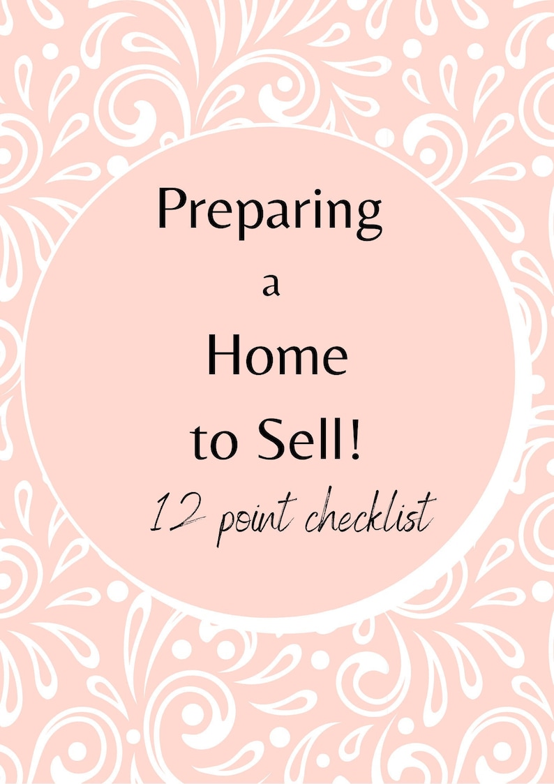 Preparing A Home to Sell Checklist PDF Printable - Etsy