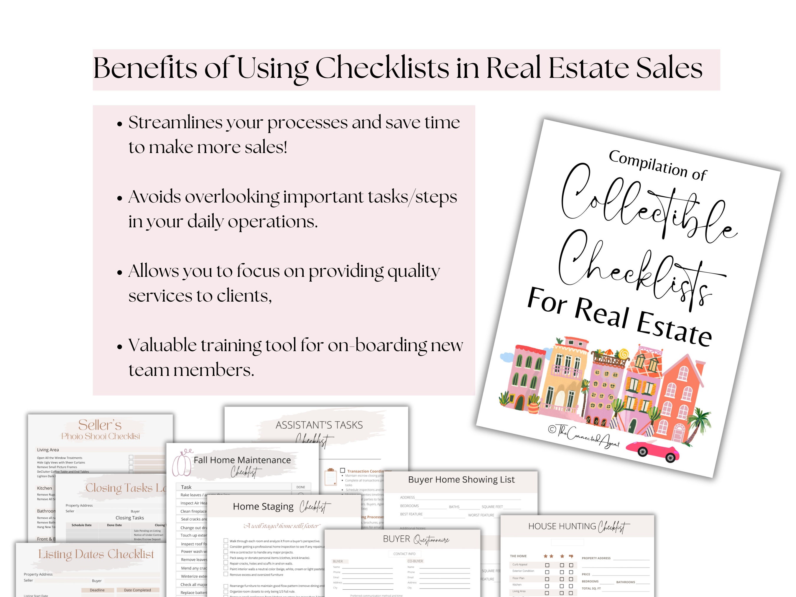 40 Real Estate Checklists | Printable Lists Plus 2 Bonus Lists - Etsy