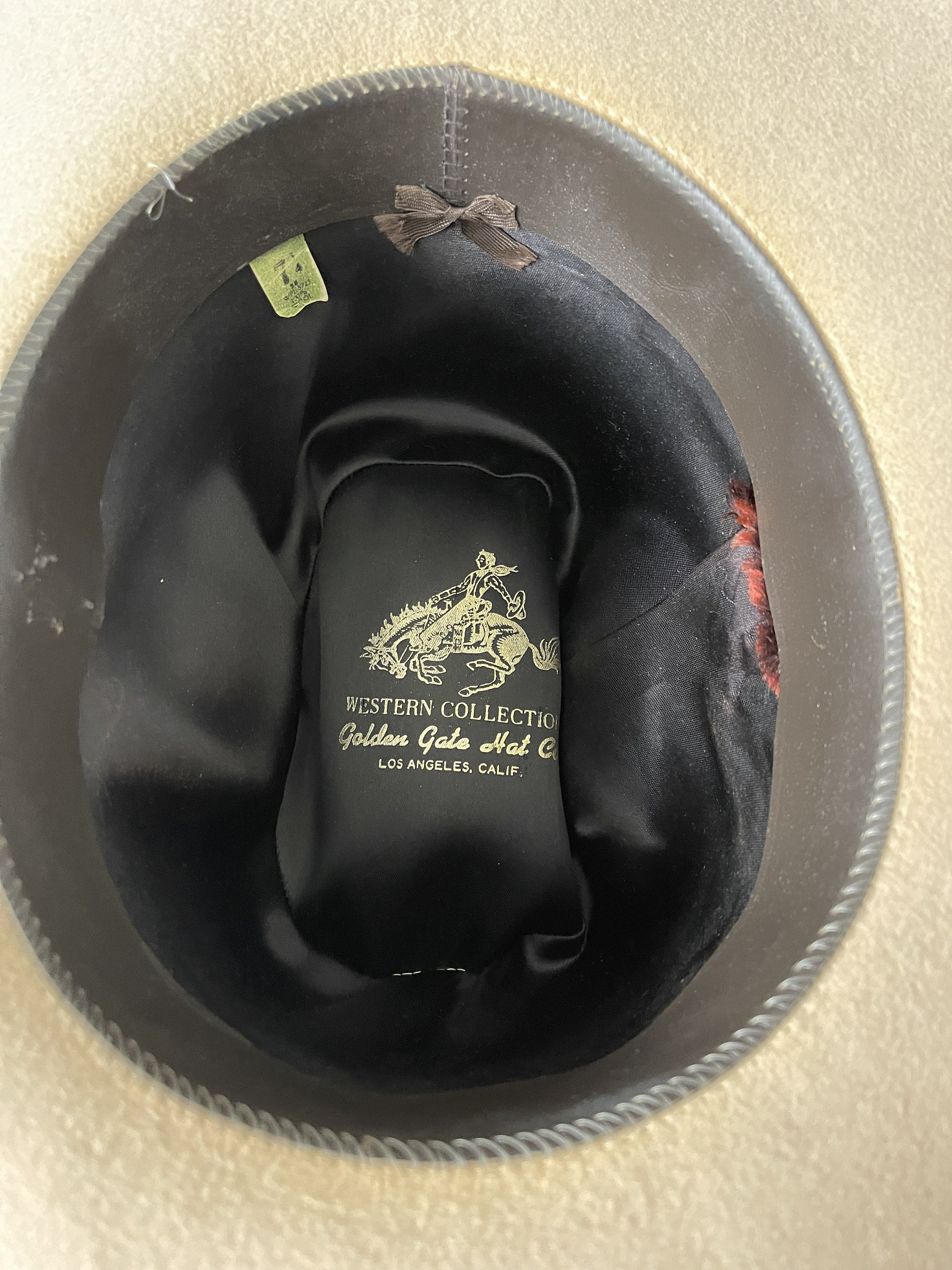 Vintage Western Hat by Golden Gate Hat Co. Estimated Era 1950's 1970's ...