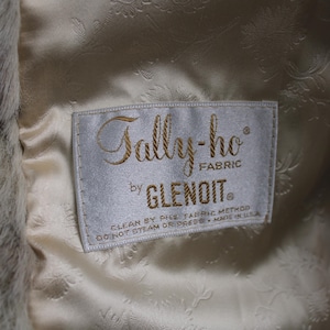 Vintage Women Faux Fur Coat by Glenoit Tally-ho Fabric - Etsy