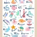 PERSONALISED DIGITAL PRINT Sea Alphabet Print, Ocean Nursery Print ...