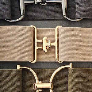 2 Inch Thick Elastic Adjustable Belts- Snaffle Bit, Surcingle, Circle ...