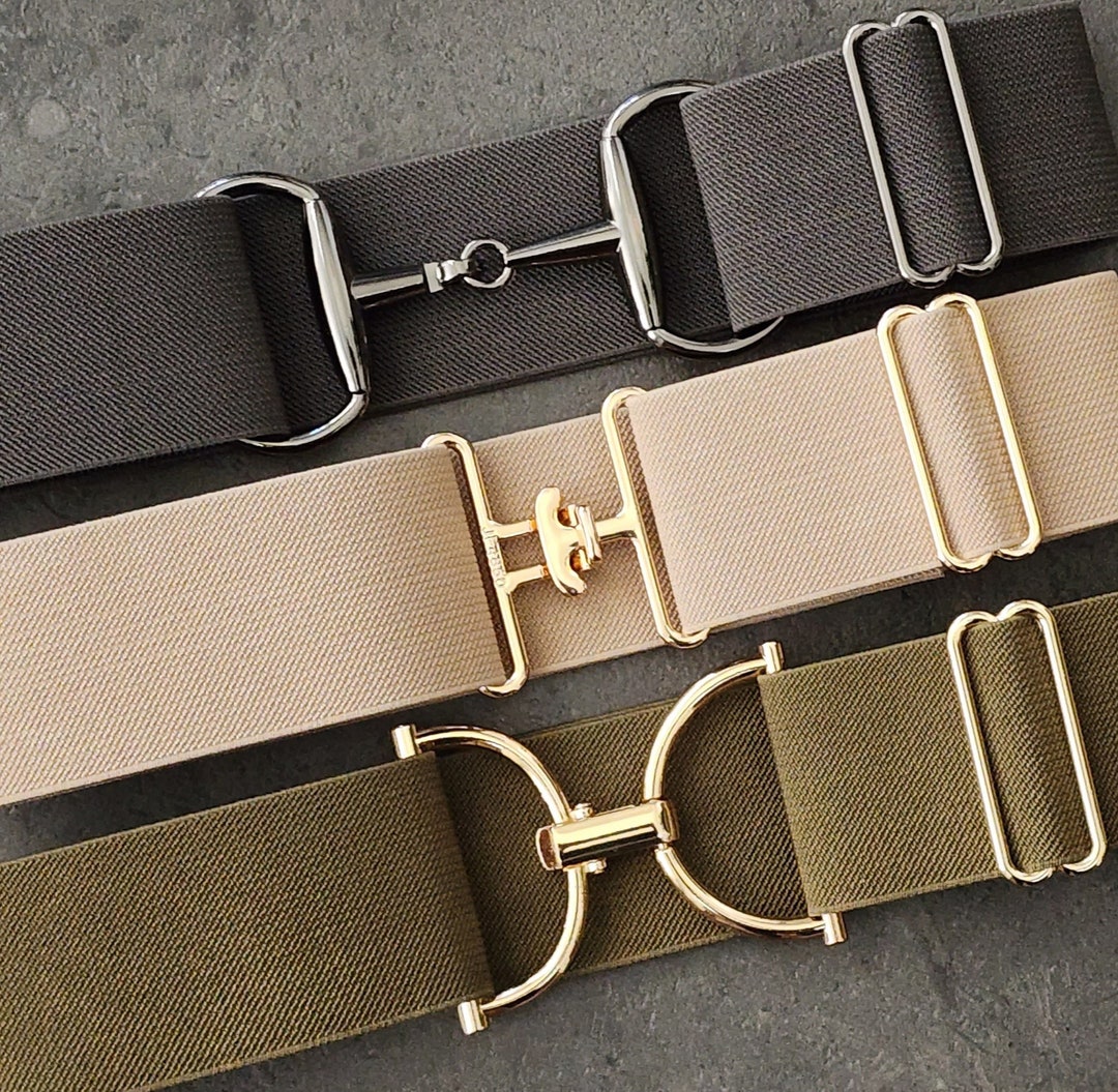 2 Inch Thick Elastic Adjustable Belts- Snaffle Bit, Surcingle, Circle ...