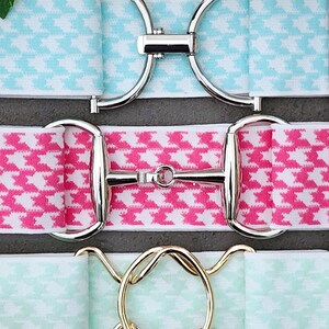 2 Inch Elastic Blue, Pink, and Mint Belts - Etsy