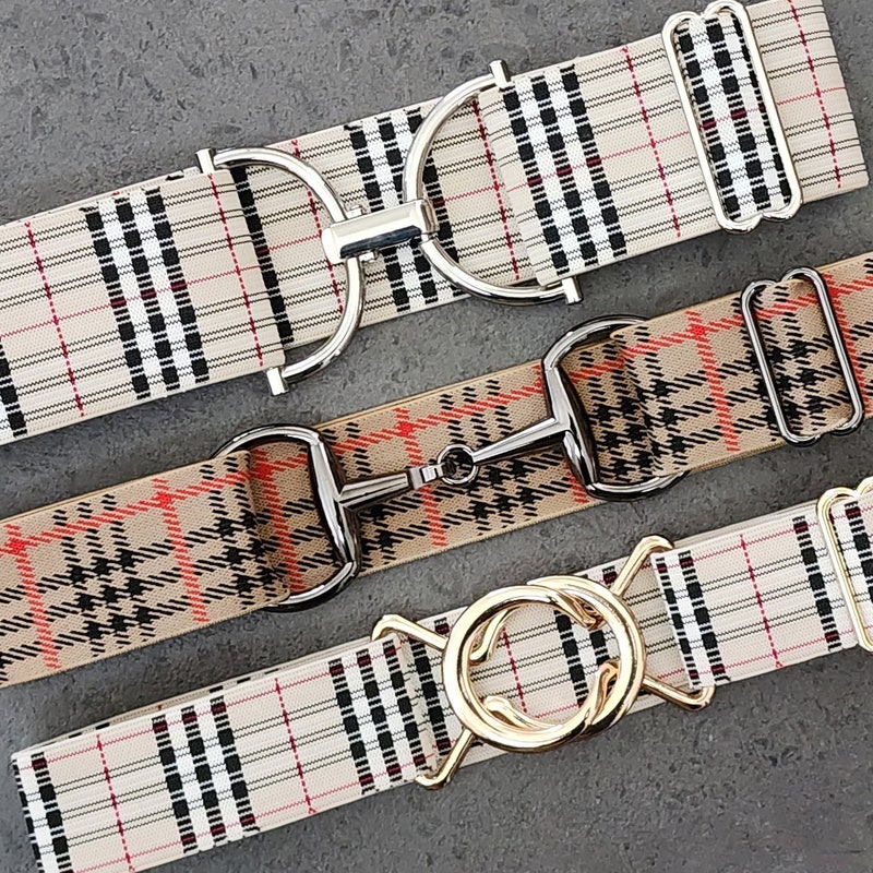 Women’s Plaid Belt - Etsy