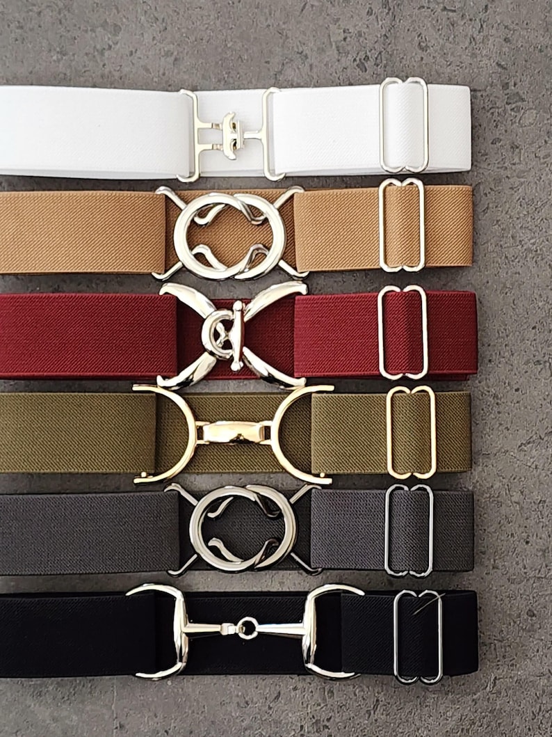 1.5 Inch Thick Adjustable Elastic Equestrian Belts - Etsy