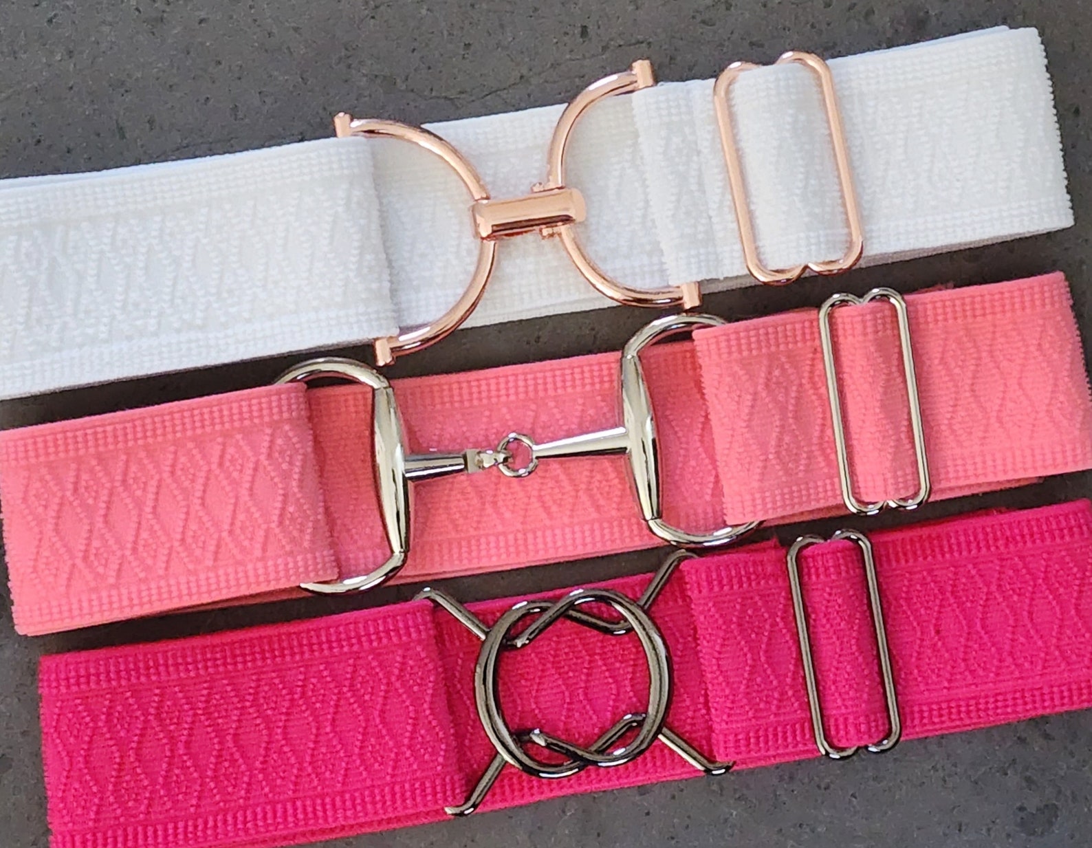 2 Inch Elastic Adjustable Belts- Snaffle Bit, Surcingle, Circle and ...