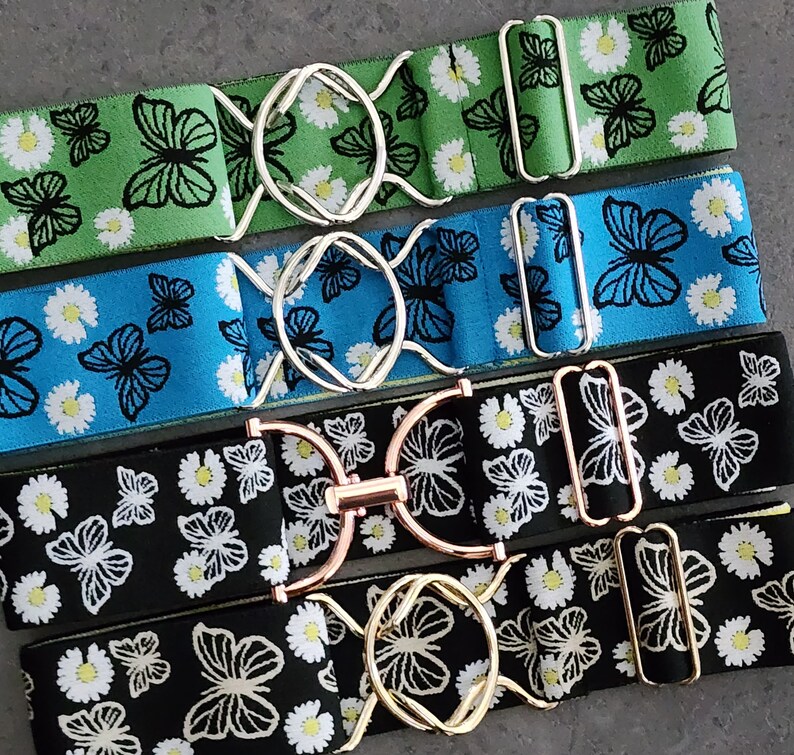 2 Inch Elastic Adjustable Butterfly Belts Snaffle Bit - Etsy