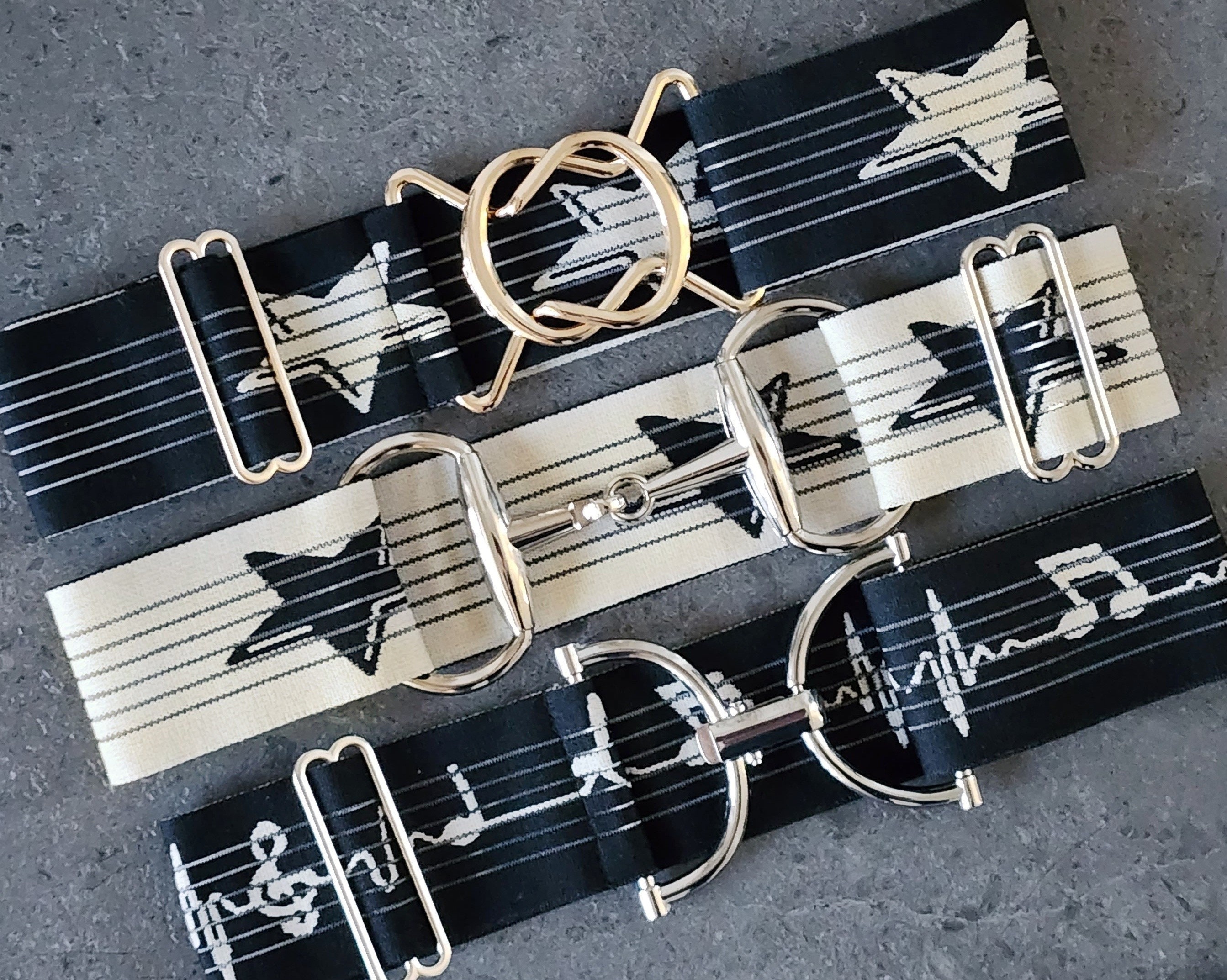 1.75 2 Inch Elastic Star Music Belts - Etsy