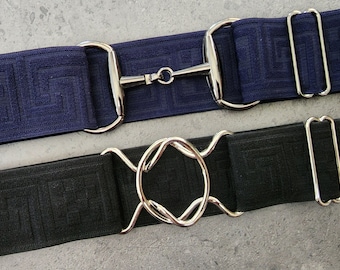 2 Inch Elastic Adjustable Butterfly Belts Snaffle Bit - Etsy