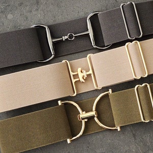 2 Inch Thick Elastic Adjustable Belts- Snaffle Bit, Surcingle, Circle ...