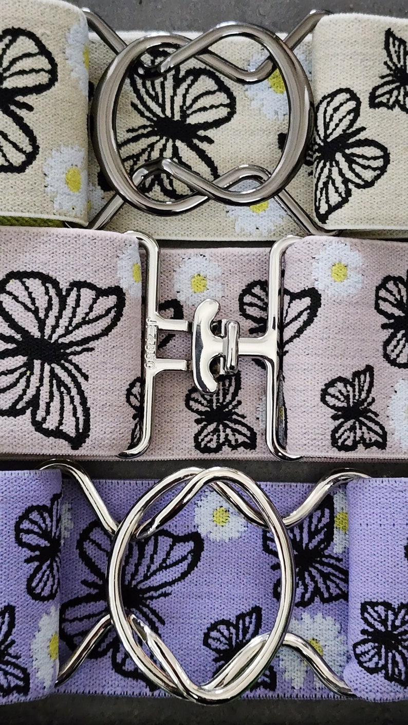 2 Inch Elastic Adjustable Butterfly Belts Snaffle Bit - Etsy