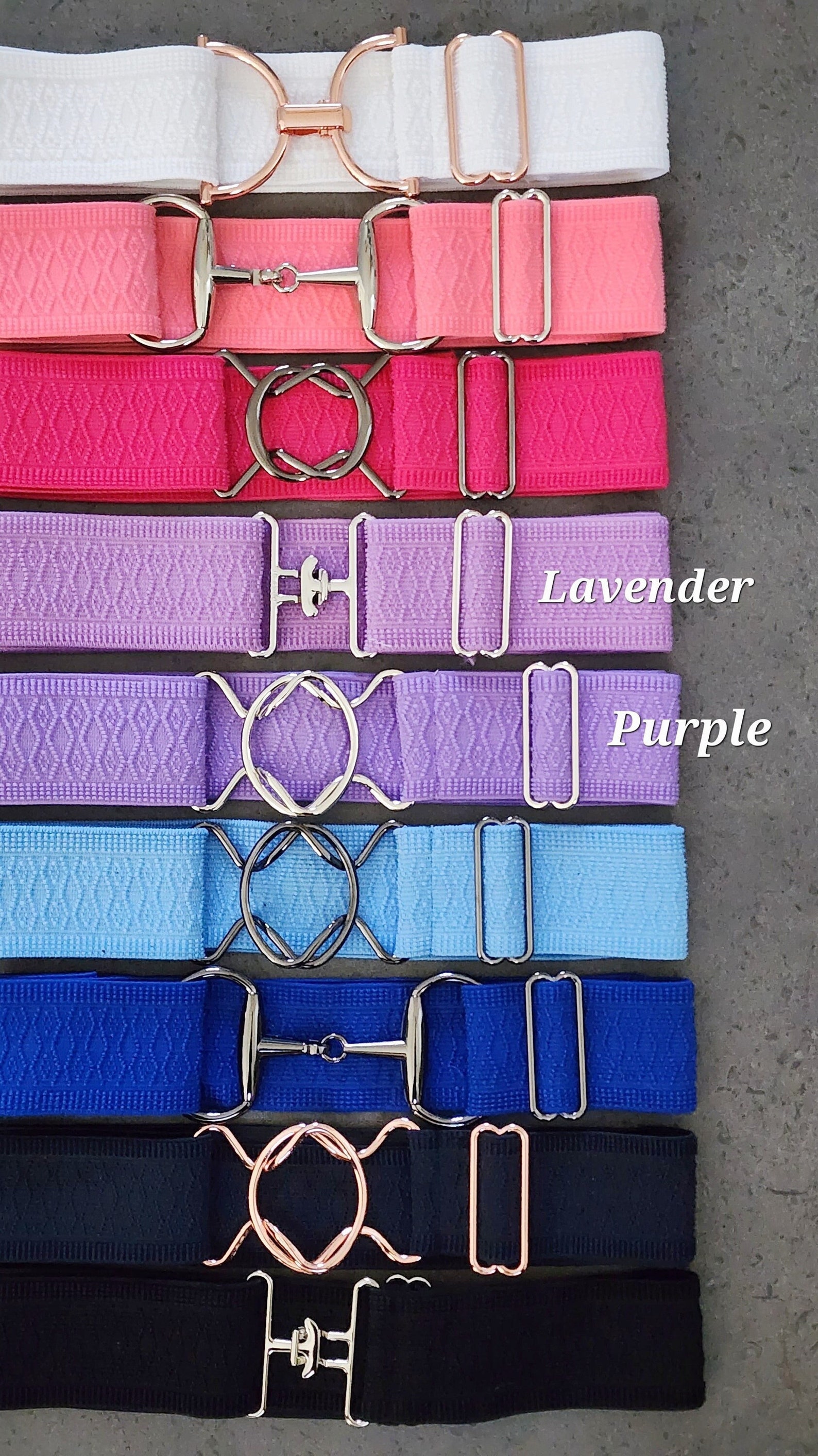 2 Inch Elastic Adjustable Belts- Snaffle Bit, Surcingle, Circle and ...