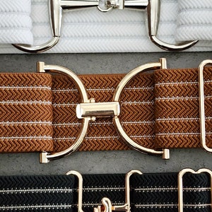 2 Inch Thick Elastic Adjustable Belts- Snaffle Bit, Surcingle, Circle ...