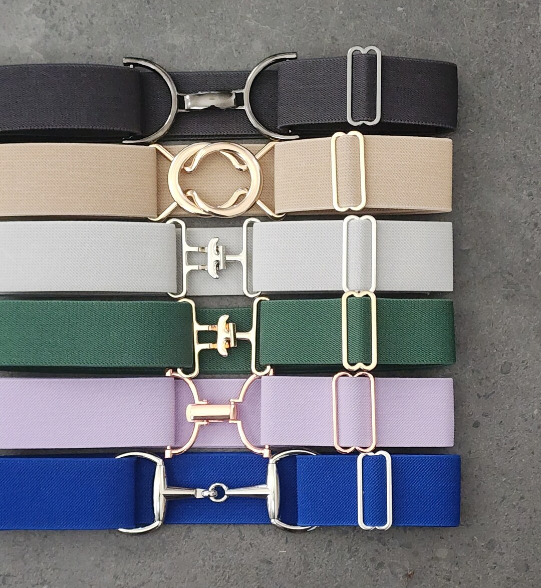 1.5 Inch Thick Elastic Adjustable Belts- Snaffle Bit, Surcingle, Circle ...