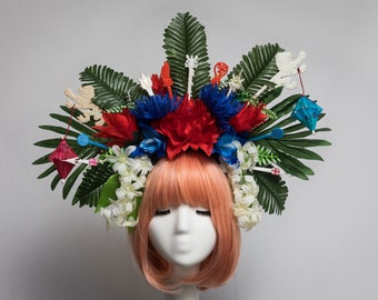 Tiki Flower Crown - Etsy