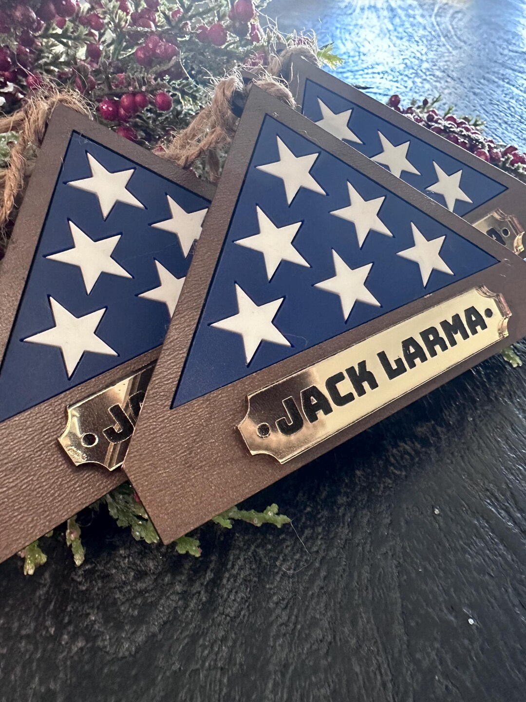 Folded Flag Memorial Ornament, Veteran - Etsy