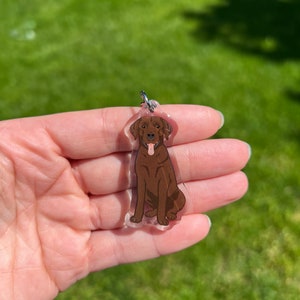 Labrador Retriever Dog Keychain | Cute Dog Gift | Pet Breed Keyring - Etsy
